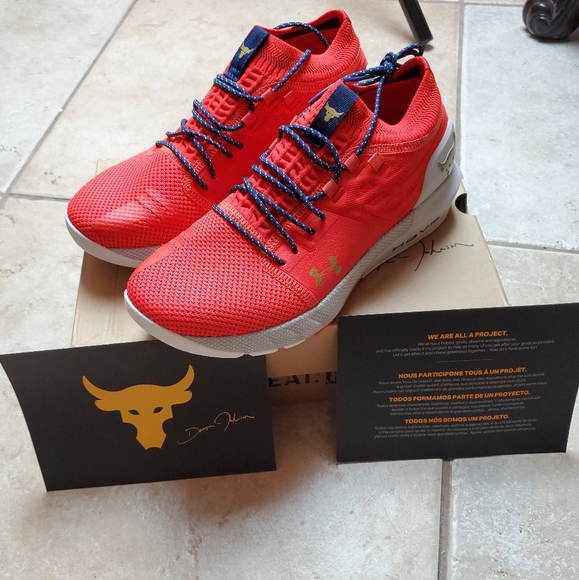 Under Armour | Shoes | New Under Armour Red Project Rock Kids Size 7y ...